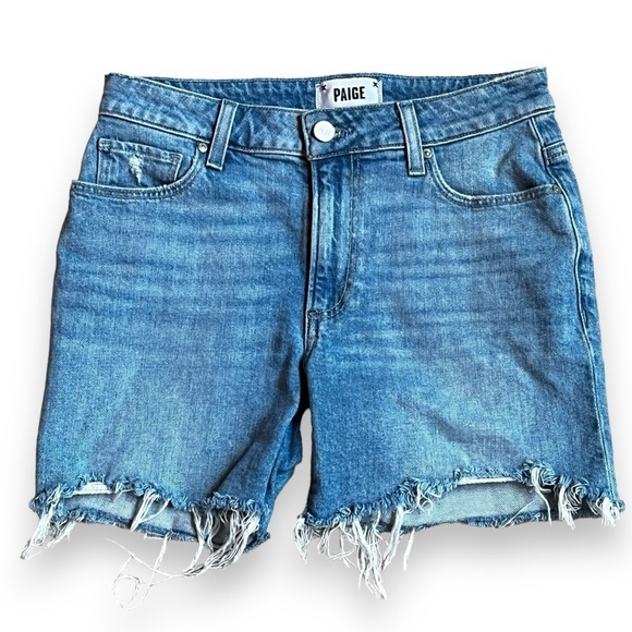 PAIGE | Shorts | Paige Sarah Longline Jean Short Denim Cut Offs ...